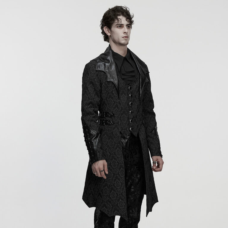 Goth Palace Bat Collar Coat - PUNK RAVE